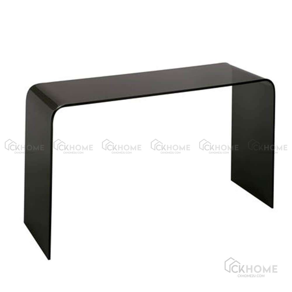 CKHOME Full Glass Console Table Black Glass | CKHOME2U